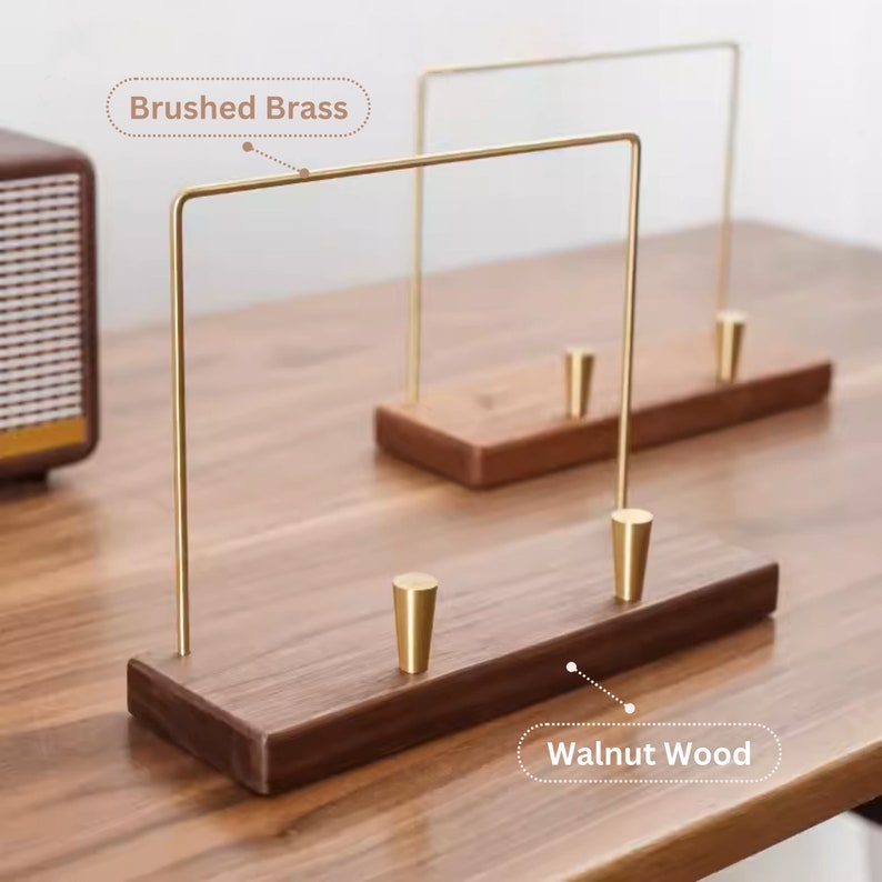 Customizable Vinyl Record Holder, Walnut Vinyl Album Holder for Display ...