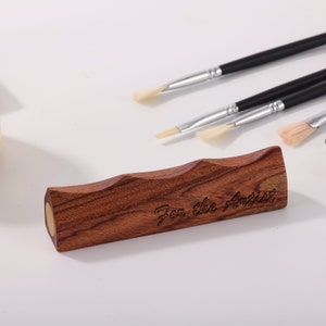Personalized Wooden Paint Brush Holder, Paint Brush Rest and ...
