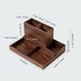 Personalized Premium Walnut Desk Organizer With - Etsy