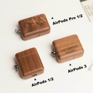 Personalized Wooden Airpods Pro Case, for Airpods 1/2/3/4, Custom ...