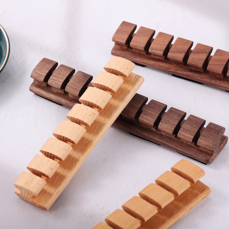 Premium Wooden Cable and Cord Organizer for Desk Desk Cable - Etsy