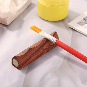 Personalized Wooden Paint Brush Holder, Paint Brush Rest and ...