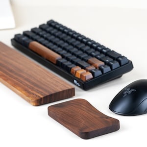Personalized Luxurious Walnut Keyboard Wrist Rest, Mechanical Keyboard ...