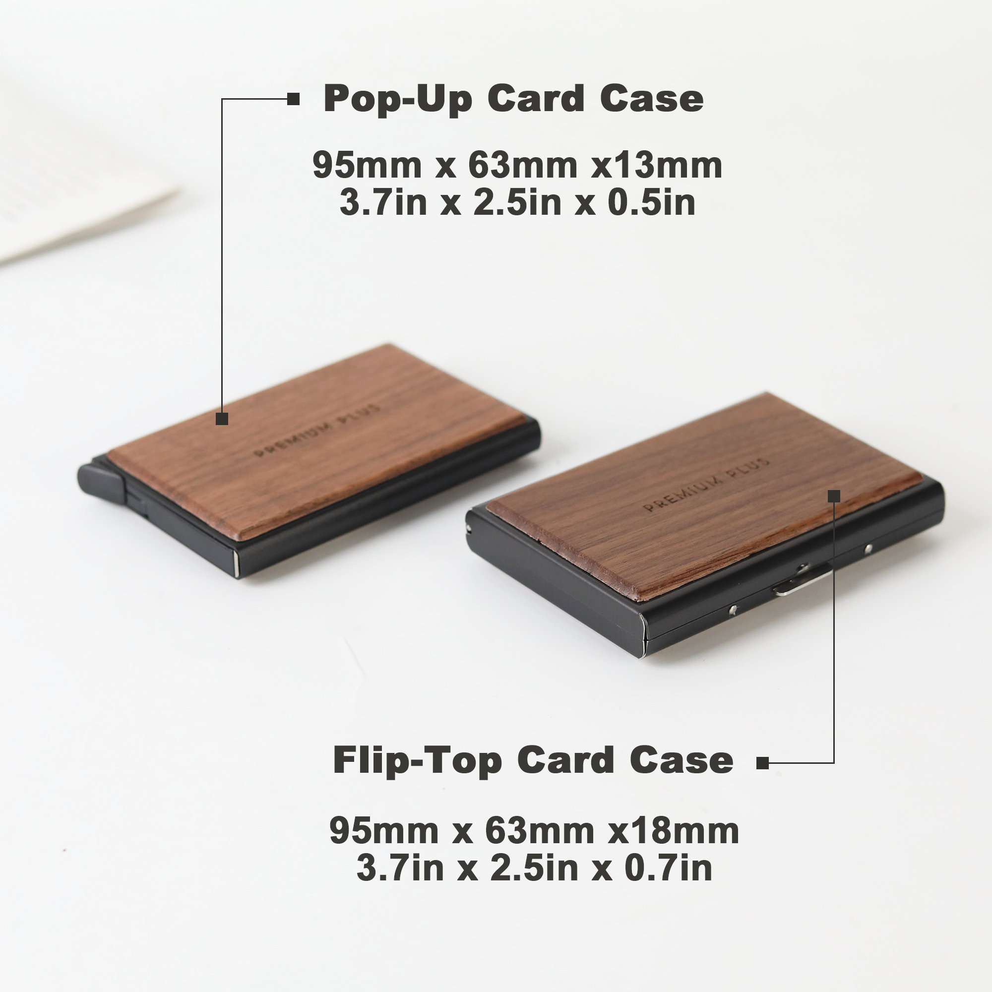 Personalized Card Holder Wooden Card Case Minimalist - Etsy