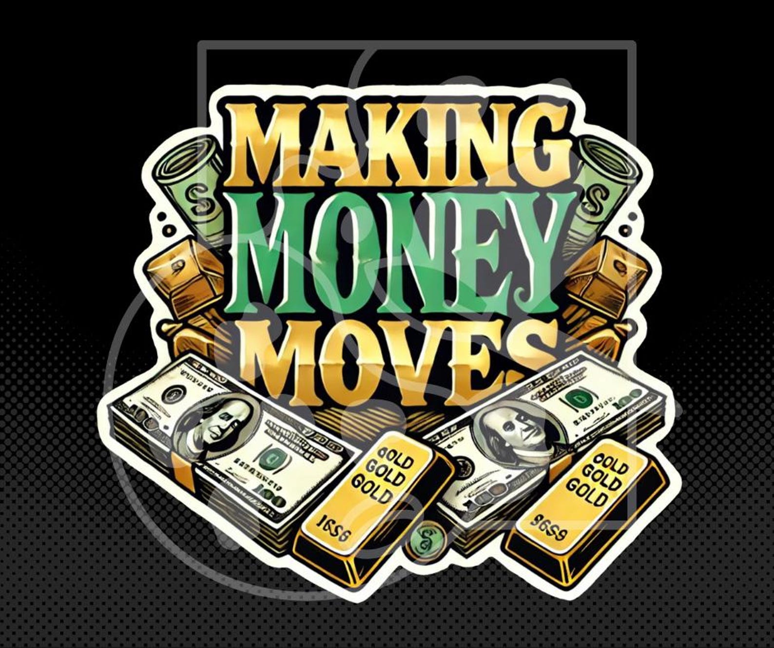 Making Money Moves Clipart Design for Custom Prints and Crafts PNG ...