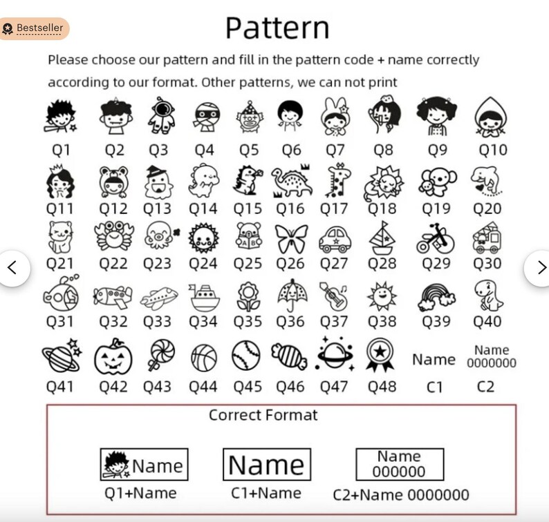 Custom Kids Name Stamp, Waterproof Clothing Fabric Ink, Self-inking - Etsy