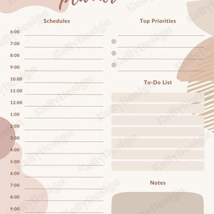 Digital Daily Planner Also Printable! - Etsy