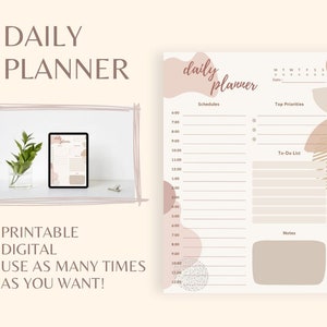 Digital Daily Planner Also Printable! - Etsy