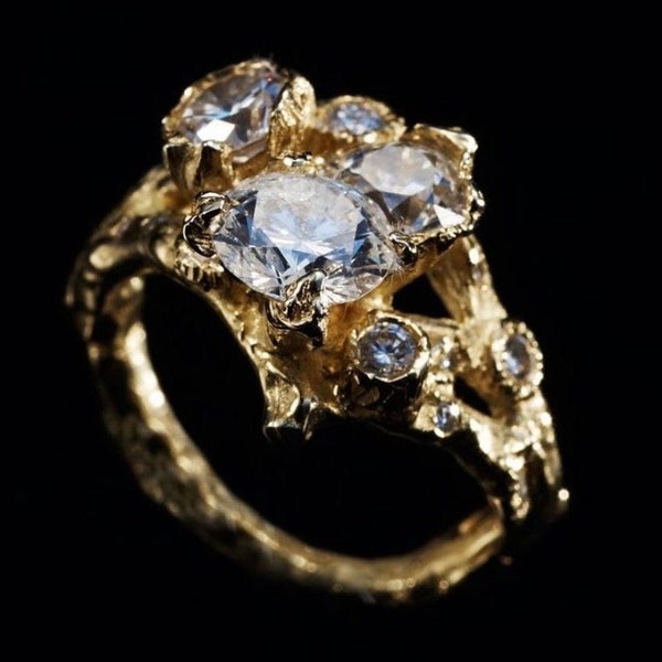 Organic Wedding Ring - Etsy