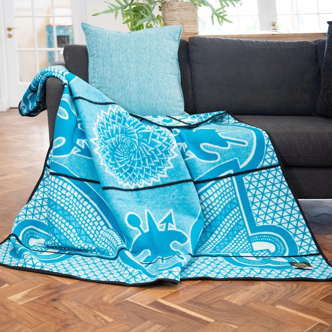Kharetsa Aloe Peacock/natural/black, Basotho Heritage Blanket African ...