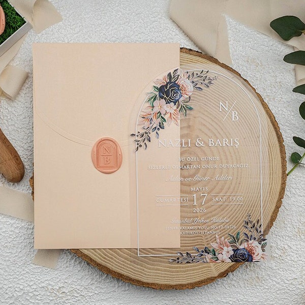 Transparent Wedding Invitation - Etsy