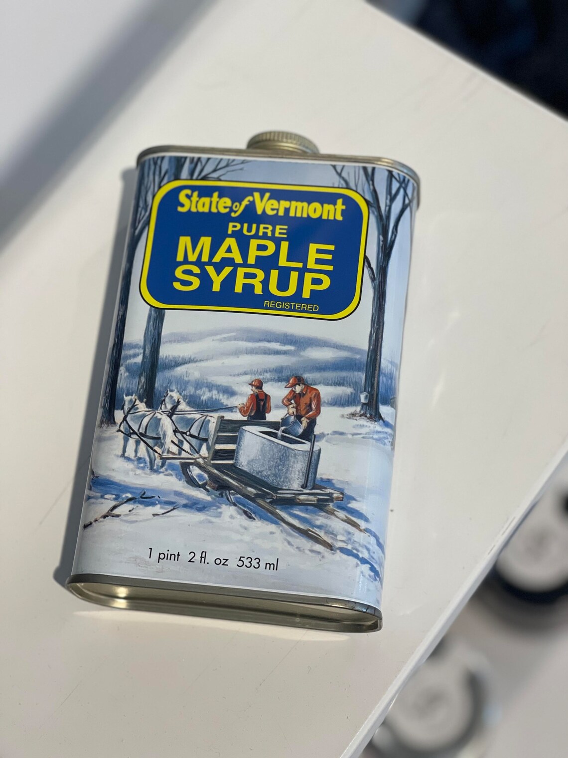 Pure Maple Syrup Pint Size Tin - 533ml/2 Fl Oz. Pint - Etsy
