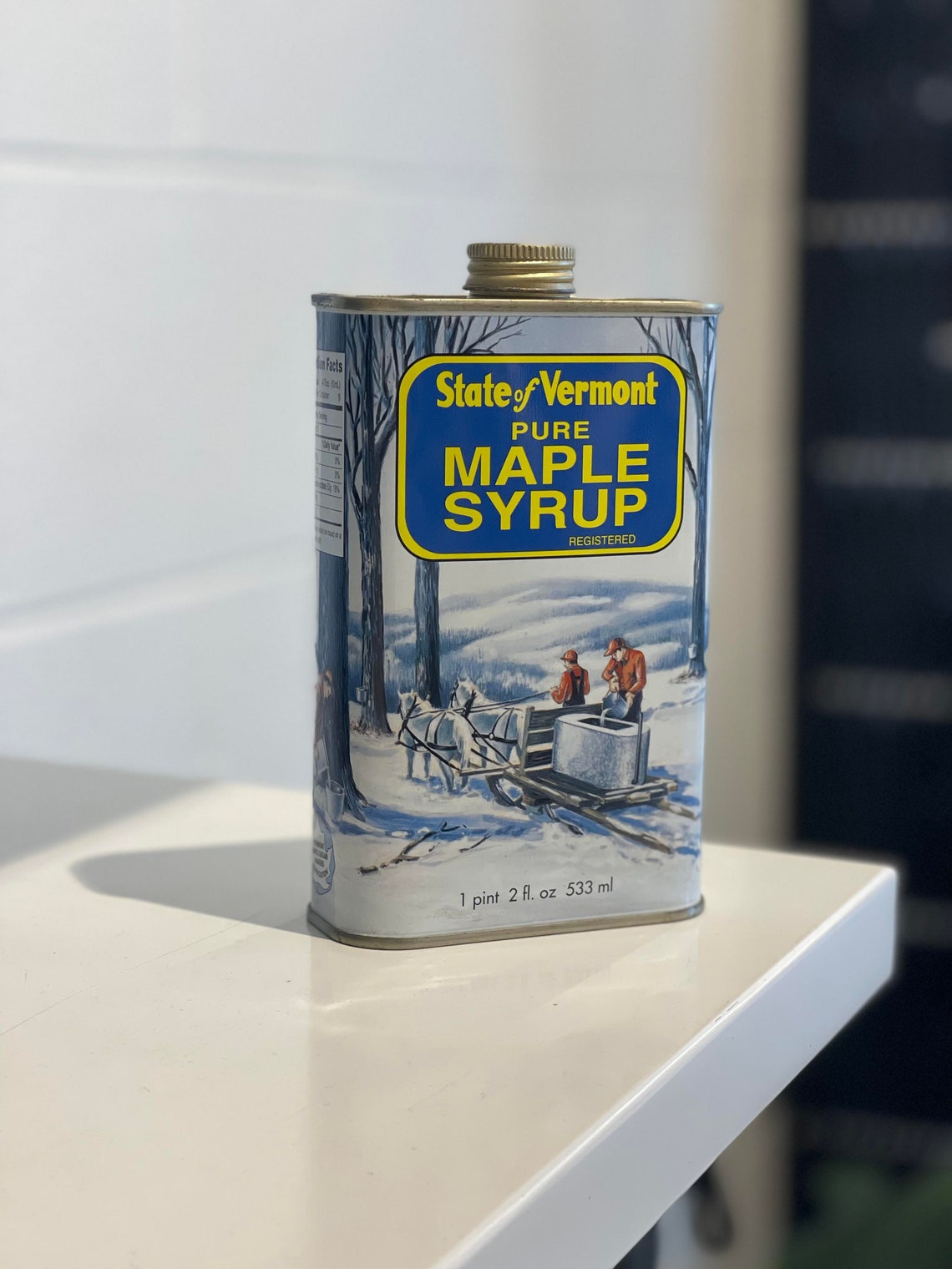 Pure Maple Syrup Pint Size Tin - 533ml/2 Fl Oz. Pint - Etsy