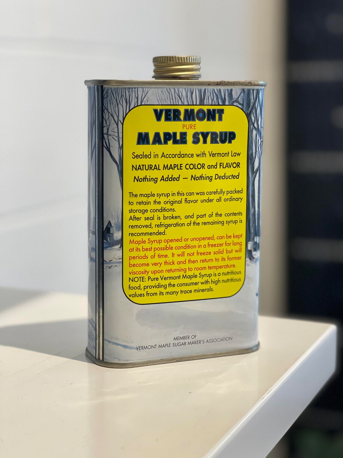 Pure Maple Syrup Pint Size Tin - 533ml/2 Fl Oz. Pint - Etsy