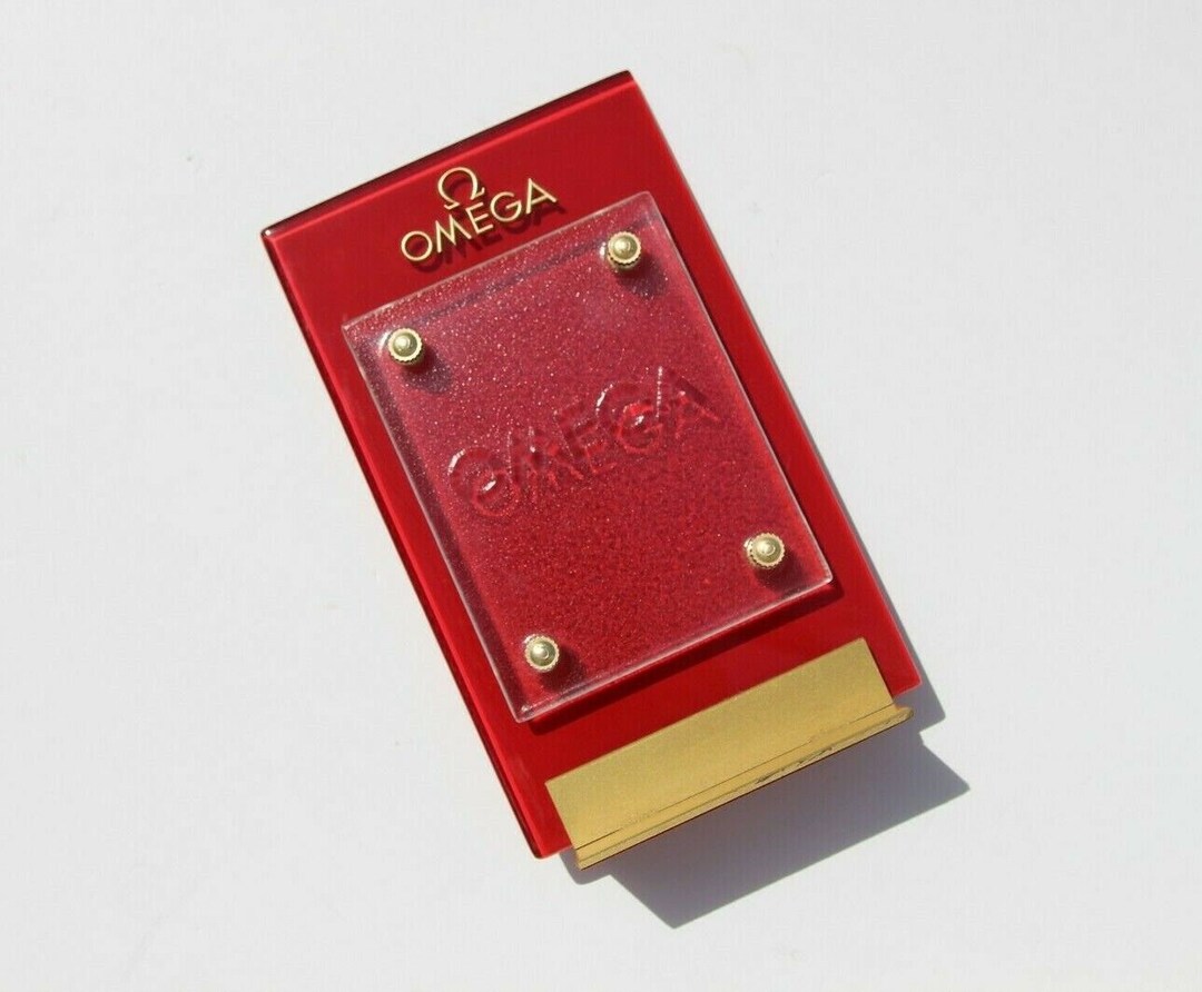 Omega Watch Window Plaque Point of Sale Display Rare Collectible 1990s ...