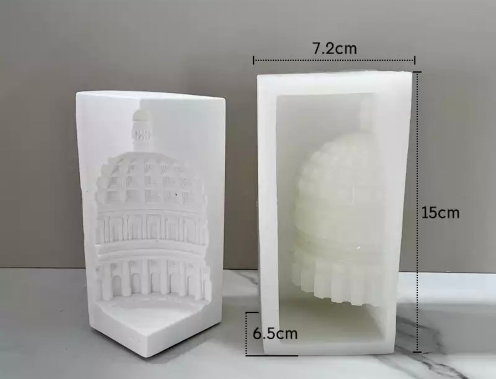 Dome Candle Mold / Silicone Greek Inspired Mold / Half Bust - Etsy