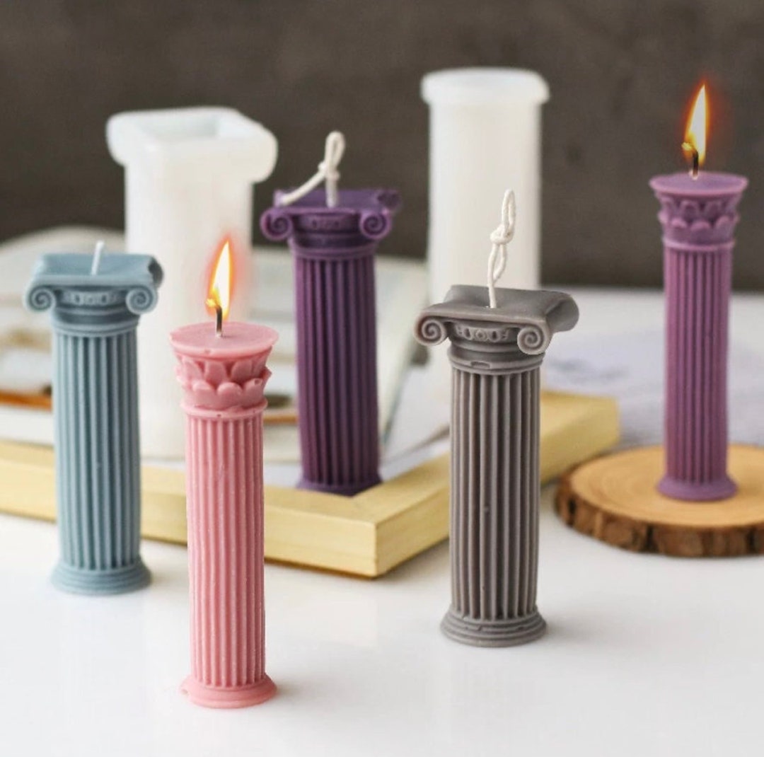Silicone Greek Column Bust Candle Mold / Design Your Own Candle ...