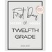 First Day of School Sign, Tenth Grade, 10th Grade, Instant Download ...
