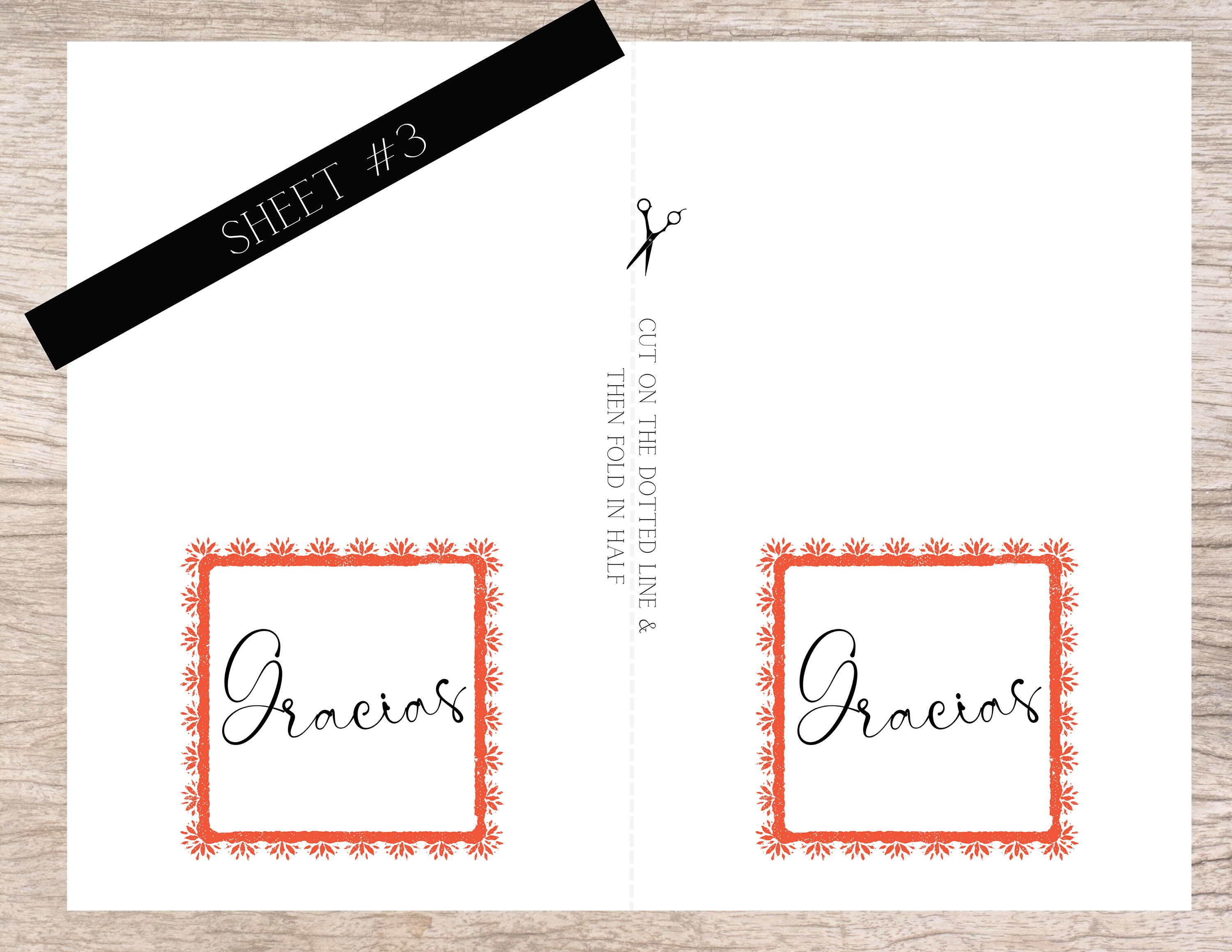 Printable "gracias" Cards, Thank You Cards, Spanish Thank You Cards ...