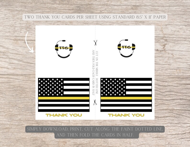 Thank You Cards Dispatchers, Public Safety Communications, 911 ...