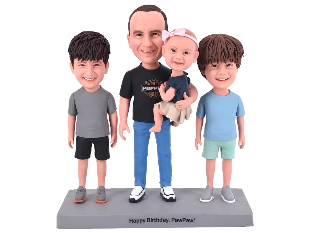 Custom Family Bobblehead, Personalized Handmade Figurine Gift - Etsy