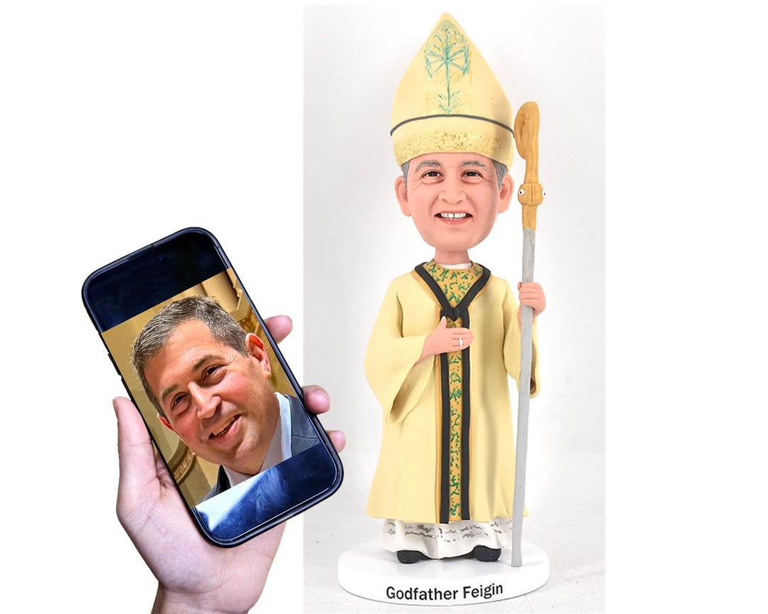 Custom Bishop Bobblehead Figurine: Unique Clergy Gift - Etsy