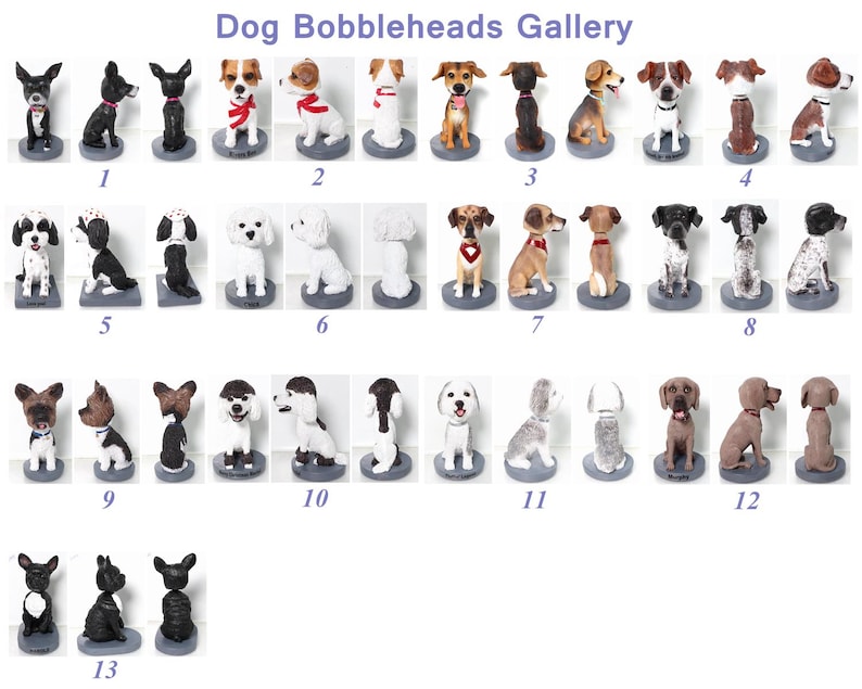 Custom Dog Bobblehead Figurine, Dashboard Nodding Dog, Turn Your Pet ...