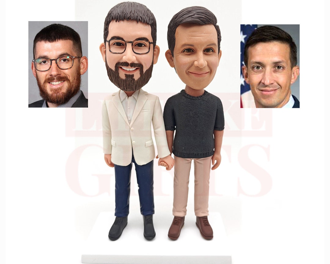 Custom Bobbleheads for Male Friends, Unique Gifts for Male Couples ...
