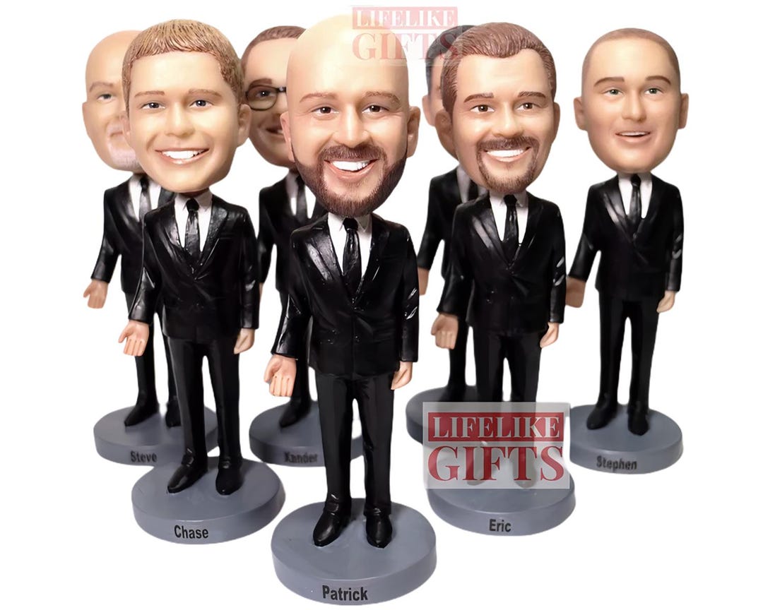 Groomsmen Proposal Gifts, Custom Bobbleheads for Groomsmen, Wedding ...