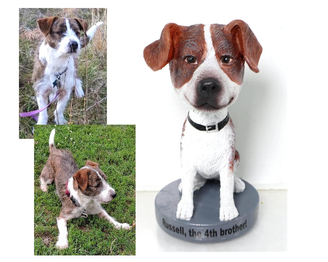 Custom Dog Bobblehead Figurine, Dashboard Nodding Dog, Turn Your Pet ...