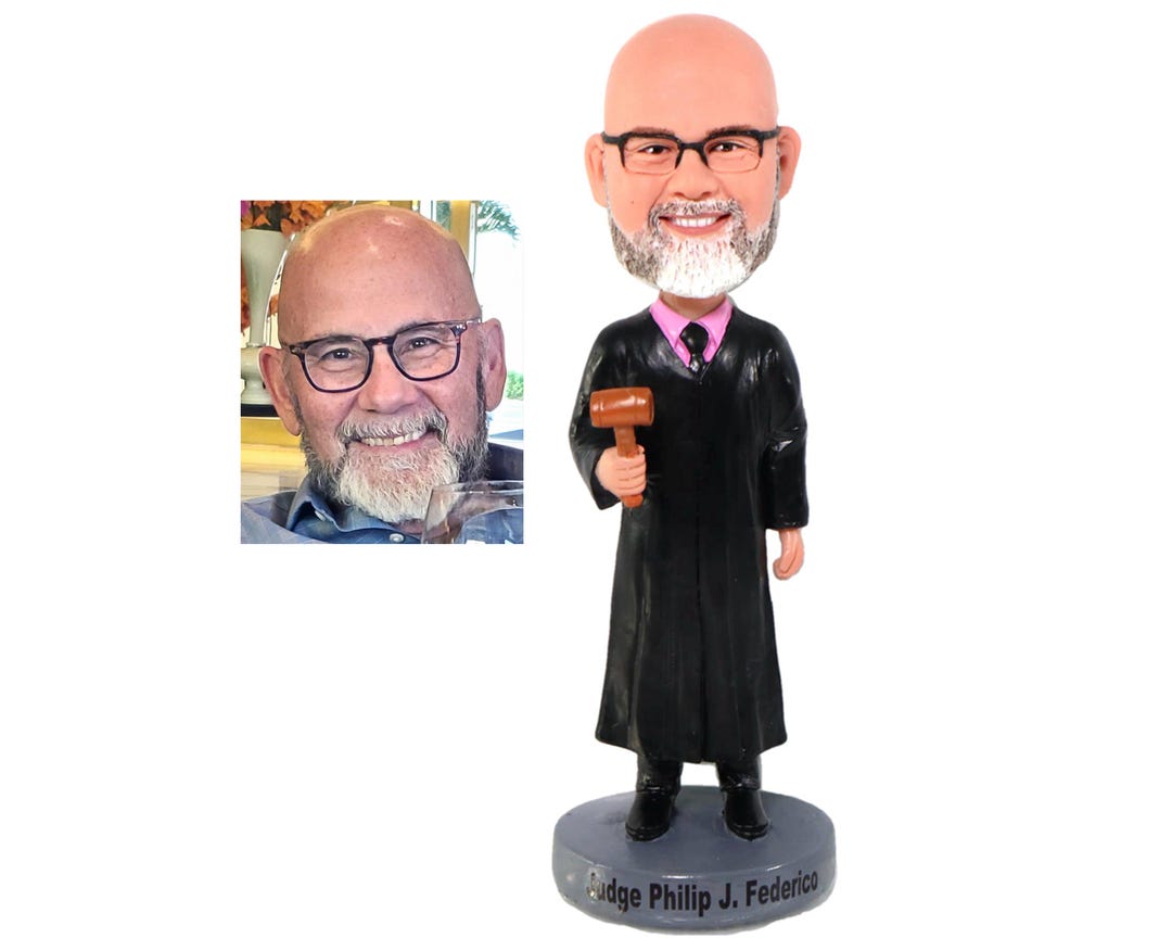 Custom Judge Bobblehead Doll: Personalized Retirement Gift - Etsy