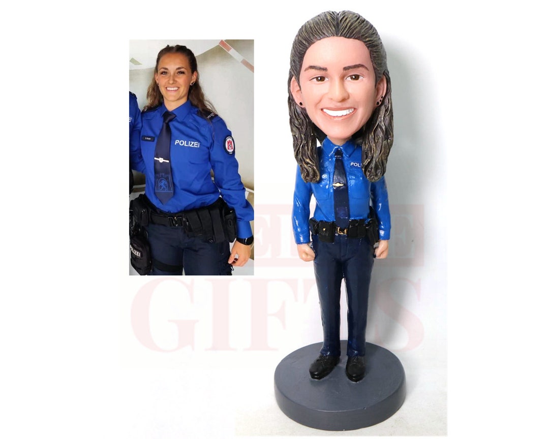 Custom Bobbleheads Policewoman for Her, Personalized Police Officer ...