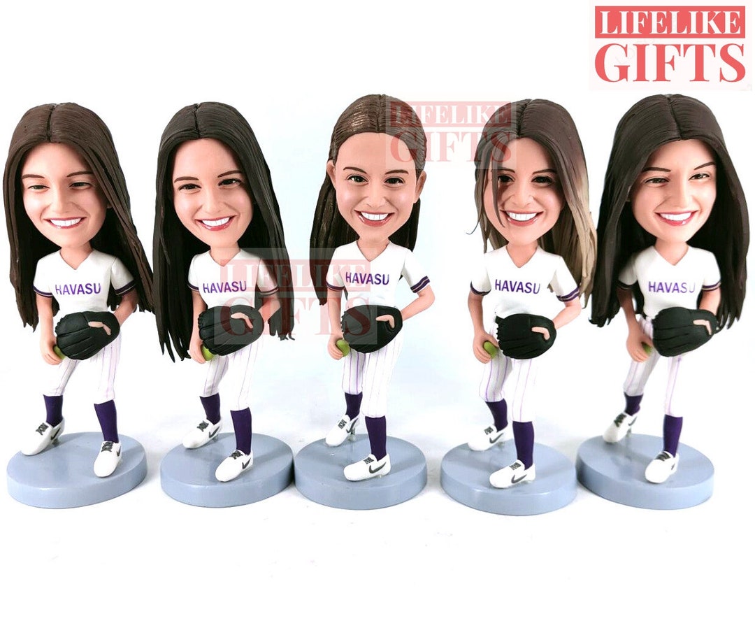 Custom Bobbleheads Baseball Team, Birthday Gifts 1-10 Baseball Player ...