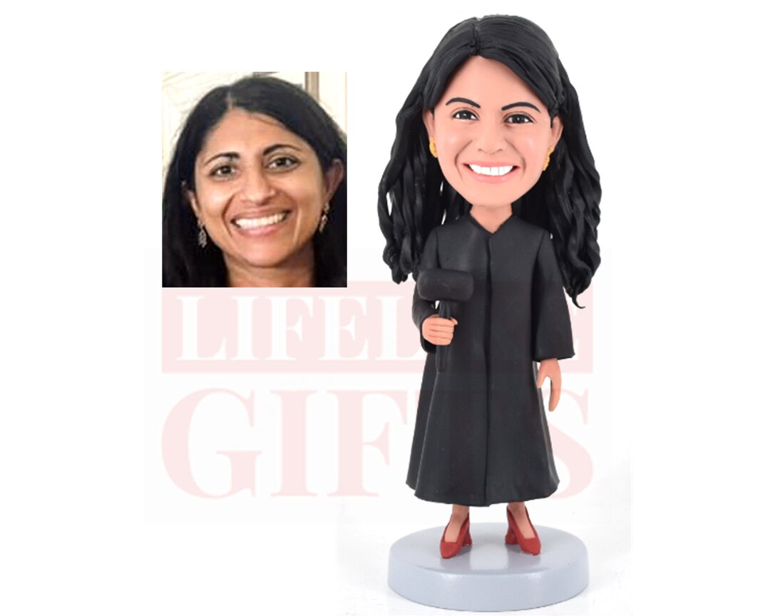 Custom Bobblehead Female Judge Retirement Gifts for Justices Handmade ...