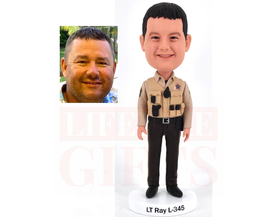 Retirement Gifts for a Sheriff, Custom Bobbleheads Police Officer ...