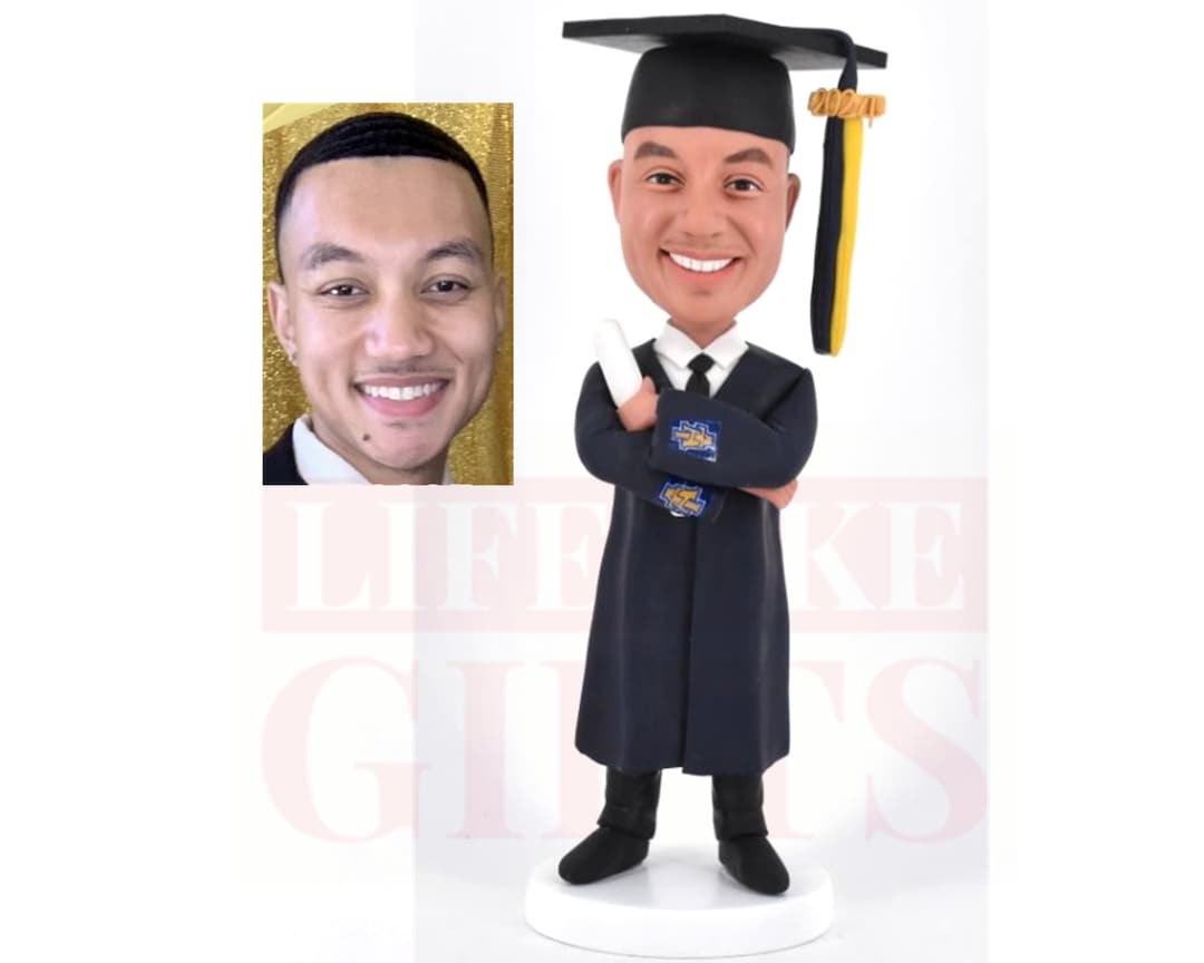 Custom Bobbleheads for Graduates/, Graduation Gifts for Boyfriend/kidds ...