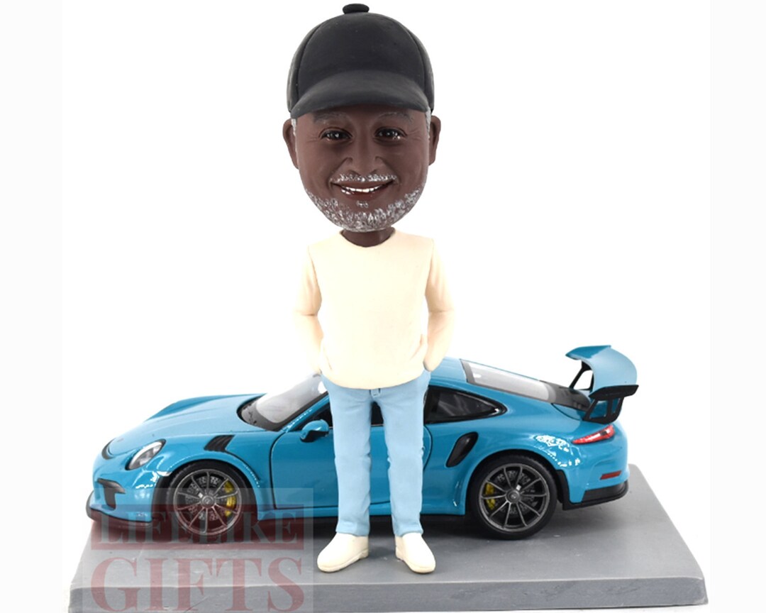 Custom Bobbleheads Boss With Sports Car, Romantic Valentine's Day Gifts ...