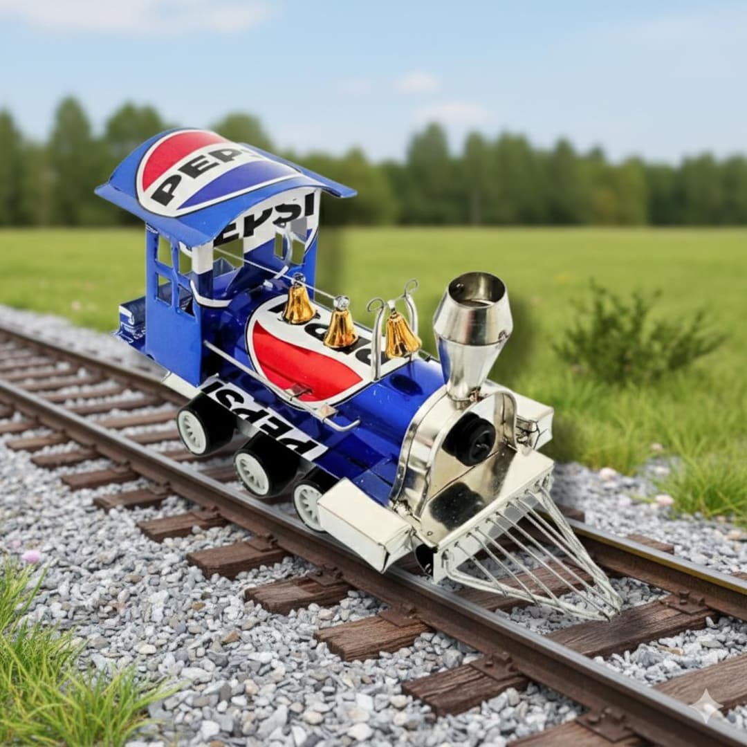 Handmade Recycled Can Pepsi Train Model – Upcycled Art - Etsy