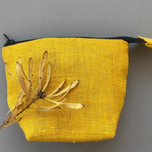 Linen Cosmetic Bag - Etsy