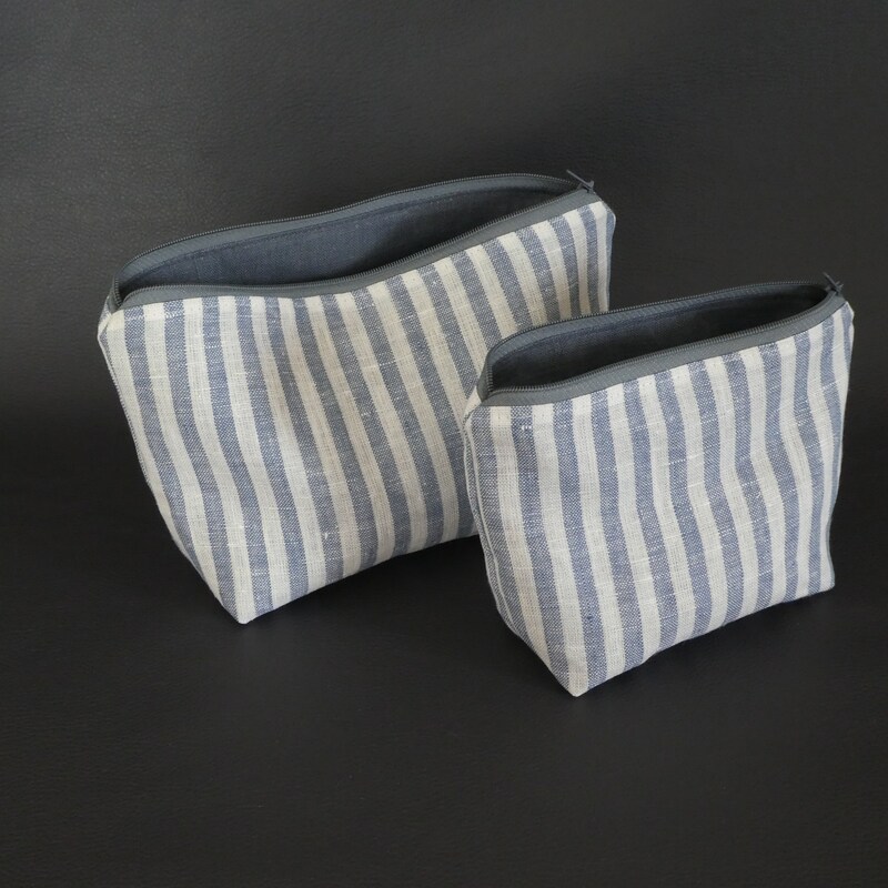 Linen Cosmetic Bag - Etsy