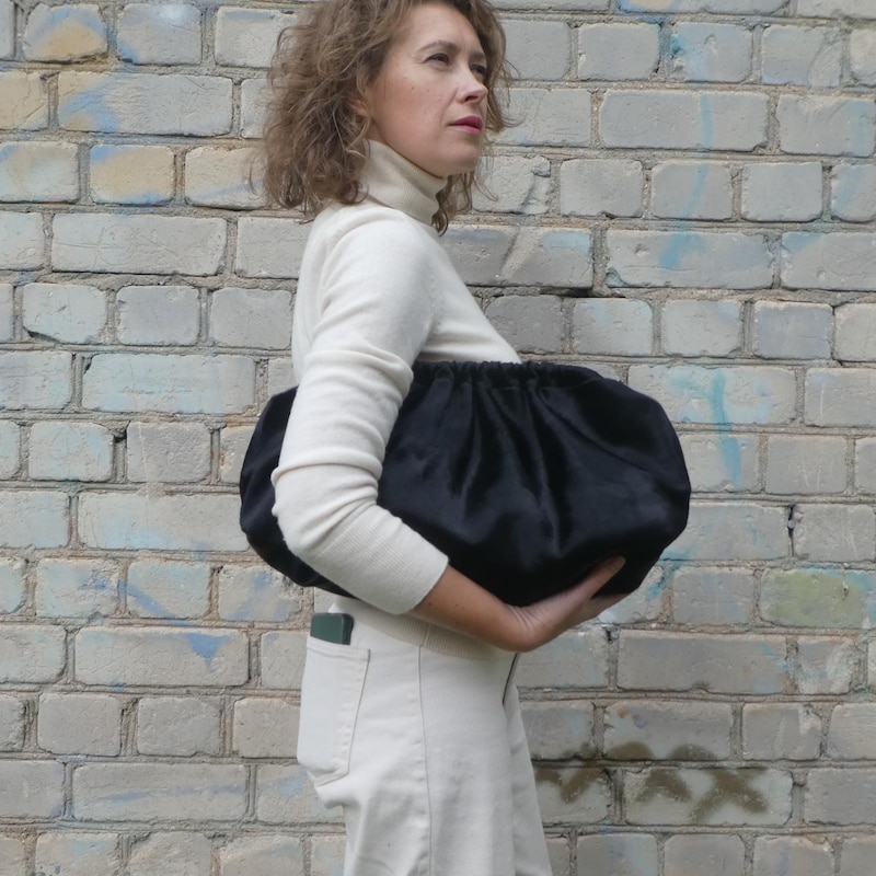 Fur Kisslock Clutch - Etsy