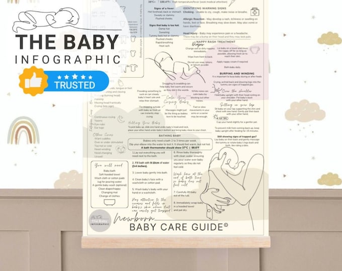 Baby's First Year Infographic Digital Poster - Etsy