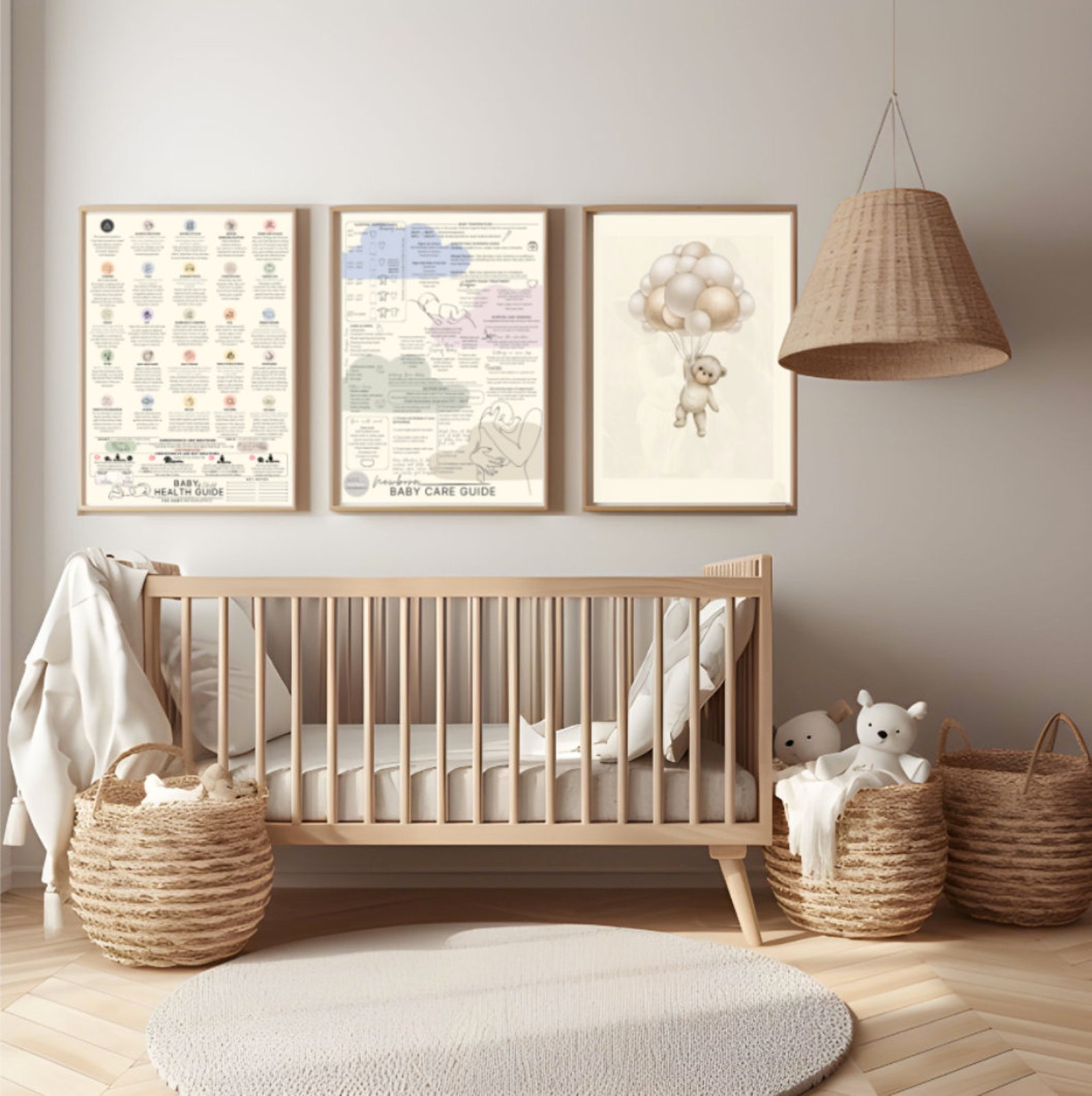 Essential Newborn Baby Care Poster FAHRENHEIT & CELSIUS Digital ...