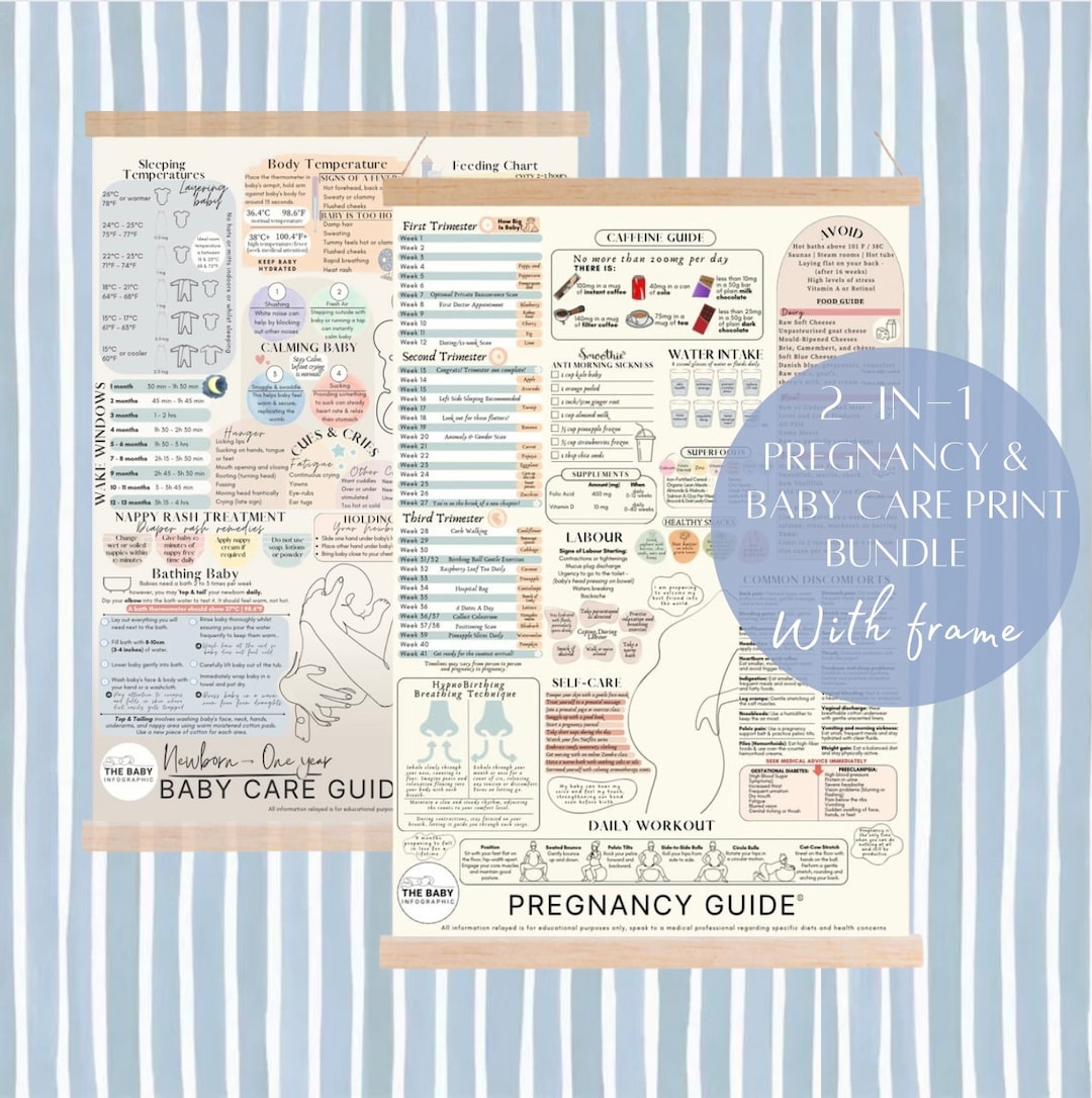 Reversible Ultimate Baby Care & Pregnancy Guide BUNDLE With Frame ...