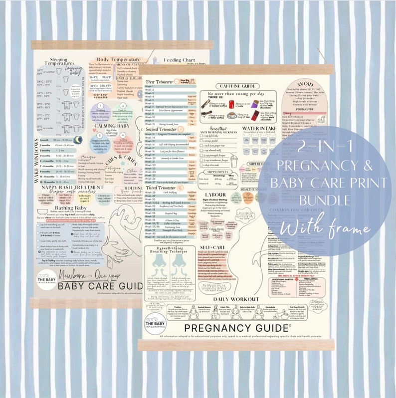 Reversible Ultimate Baby Care & Pregnancy Guide BUNDLE With Frame ...