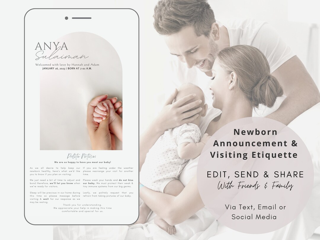Newborn Arrival Visiting Etiquette & POLITE Rules for Visitors ...