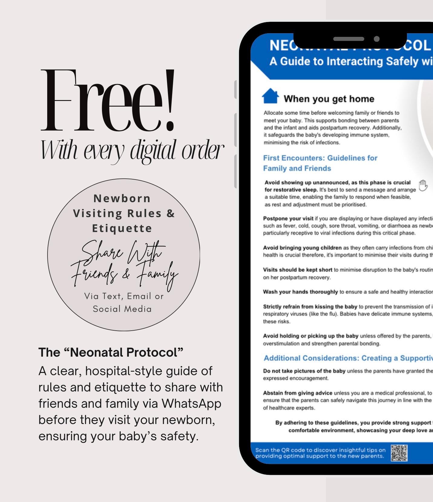 Newborn Baby Care Guide Poster: First-time Parent Essentials (digital ...
