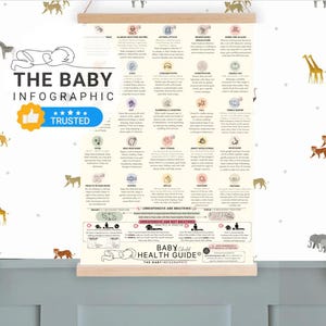 ULTIMATE Newborn Baby Care Guide Printed Poster- Pop of Colour ...