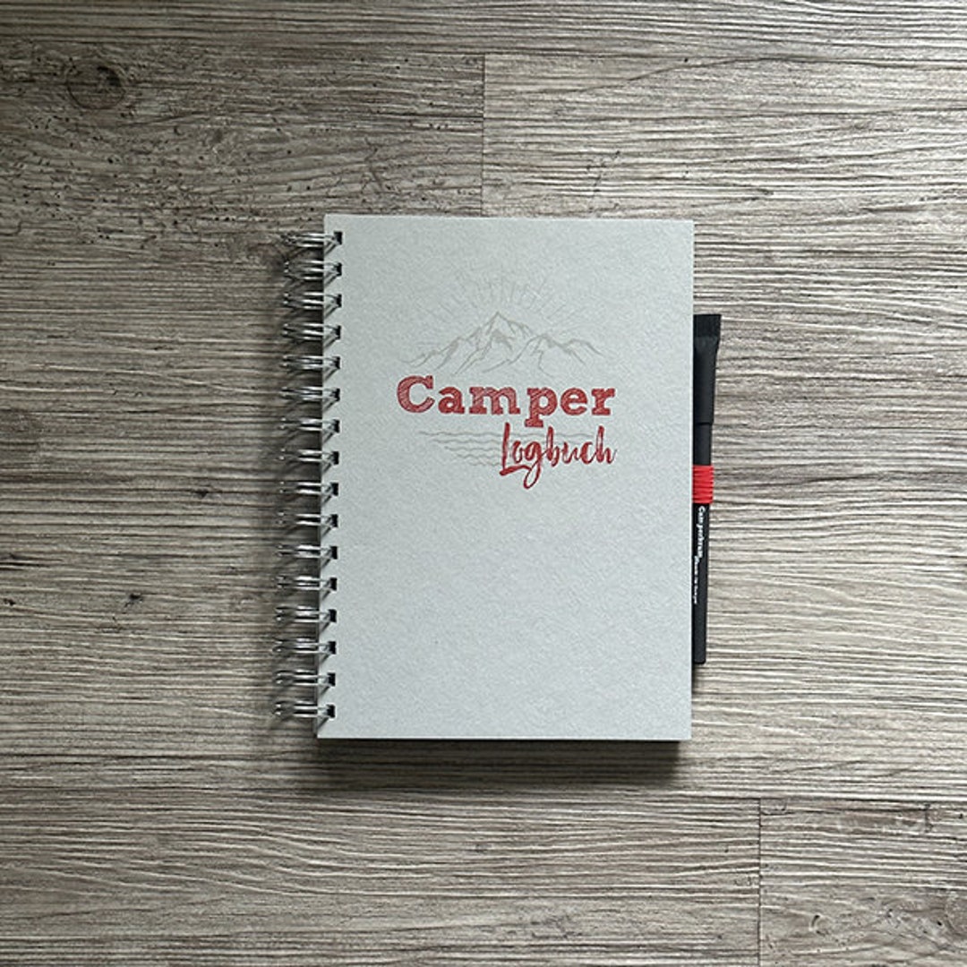 Camper logbook Camping Logbook Motorhome Logbook Travel Diary Camping ...