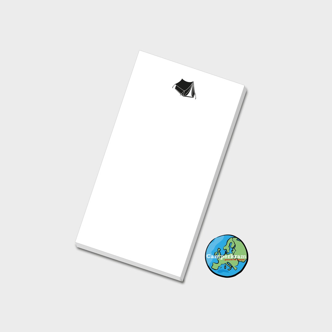 Notepad With Little Tent Camping Camping Gift Camper Gift - Etsy